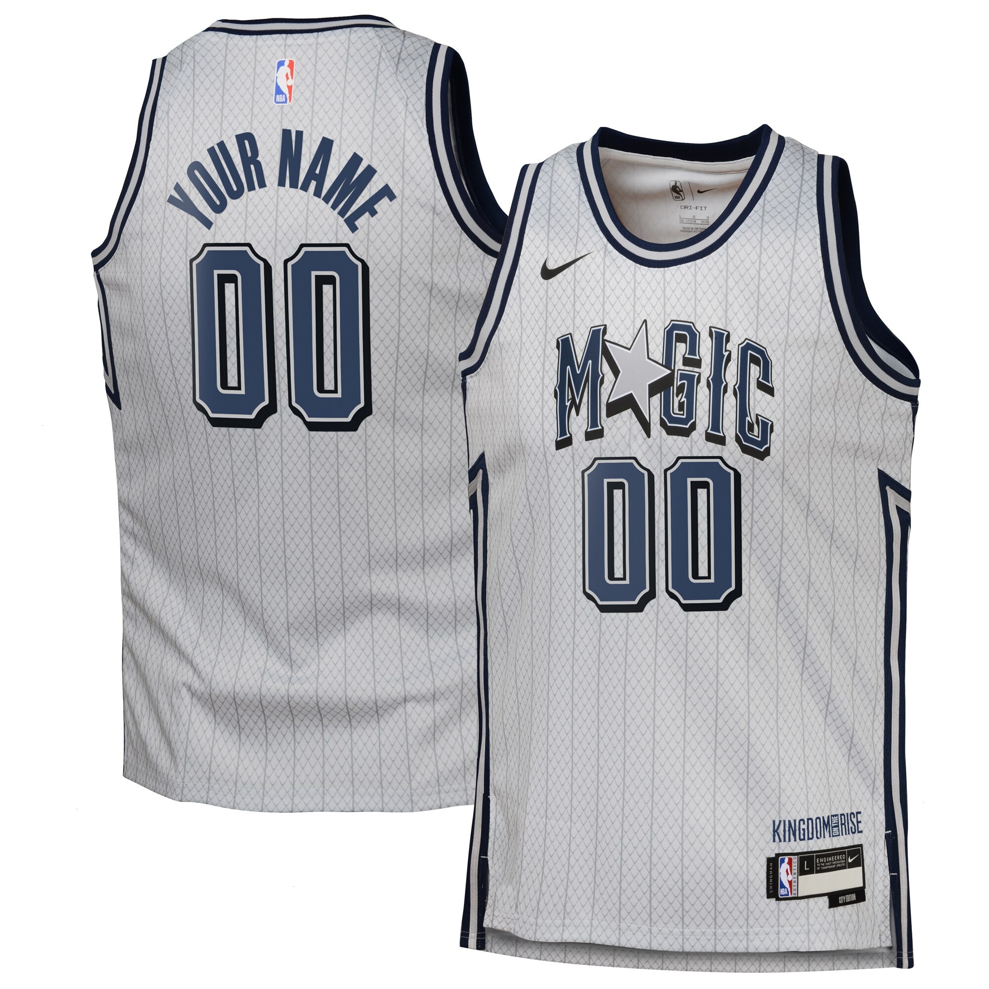 Orlando Magic Nike City Edition Swingman Jersey 2024 - Custom - Youth - Bluefink