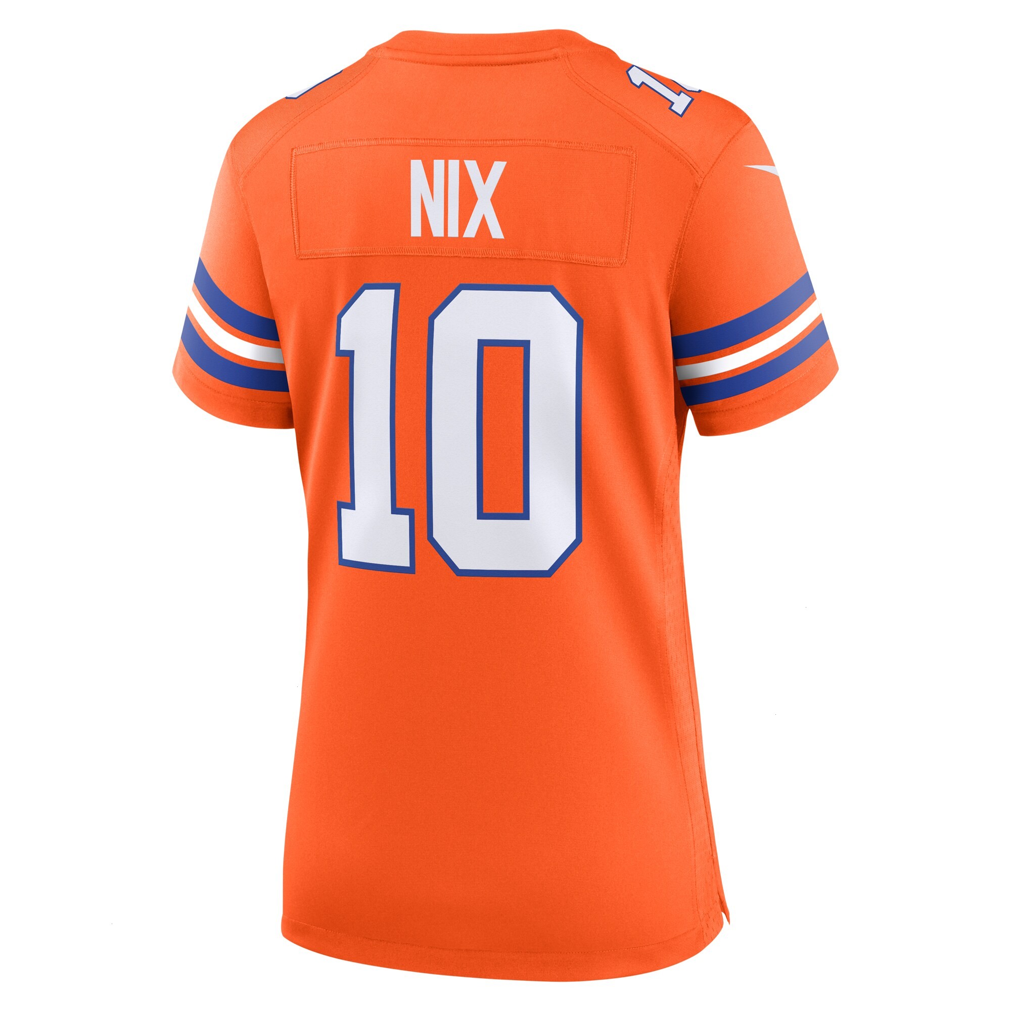 Women's Denver Broncos Bo Nix Nike Orange Mile High Collection 1977 ...