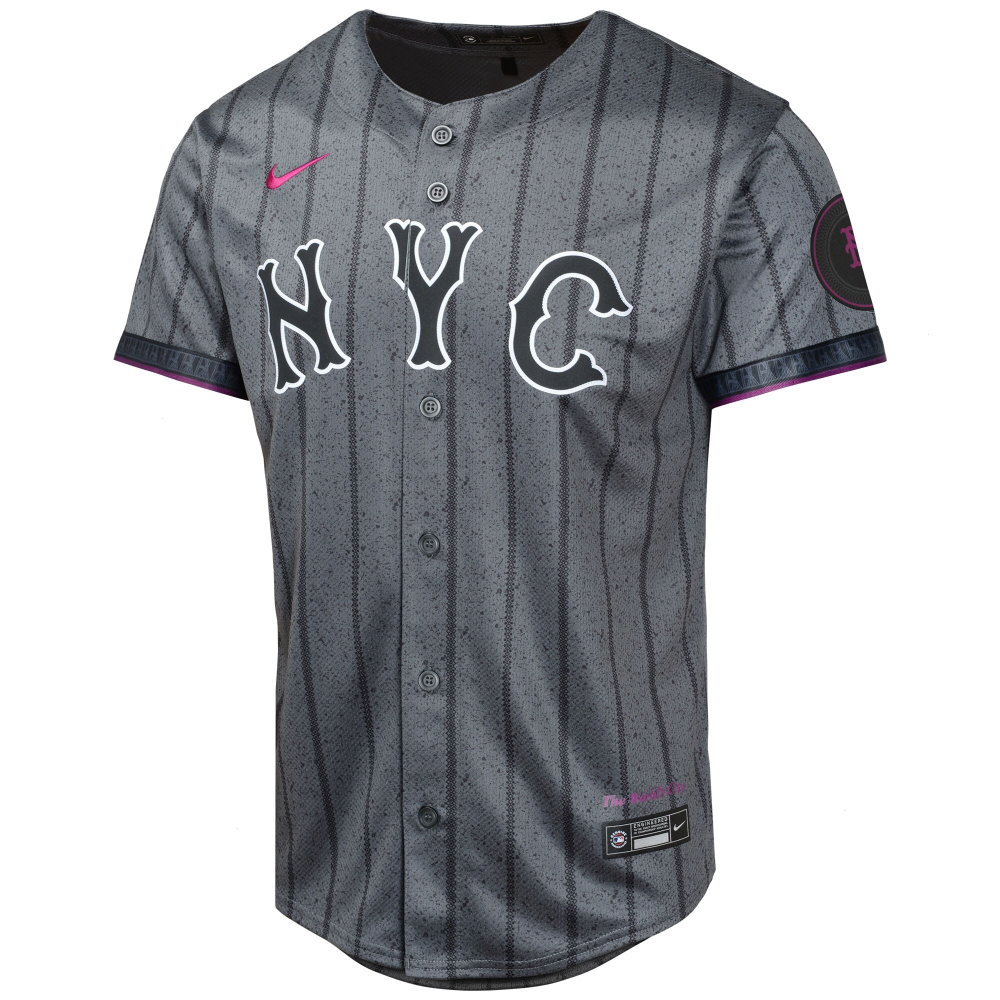 Youth New York Mets Pete Alonso Nike Graphite 2024 City Connect Limited ...
