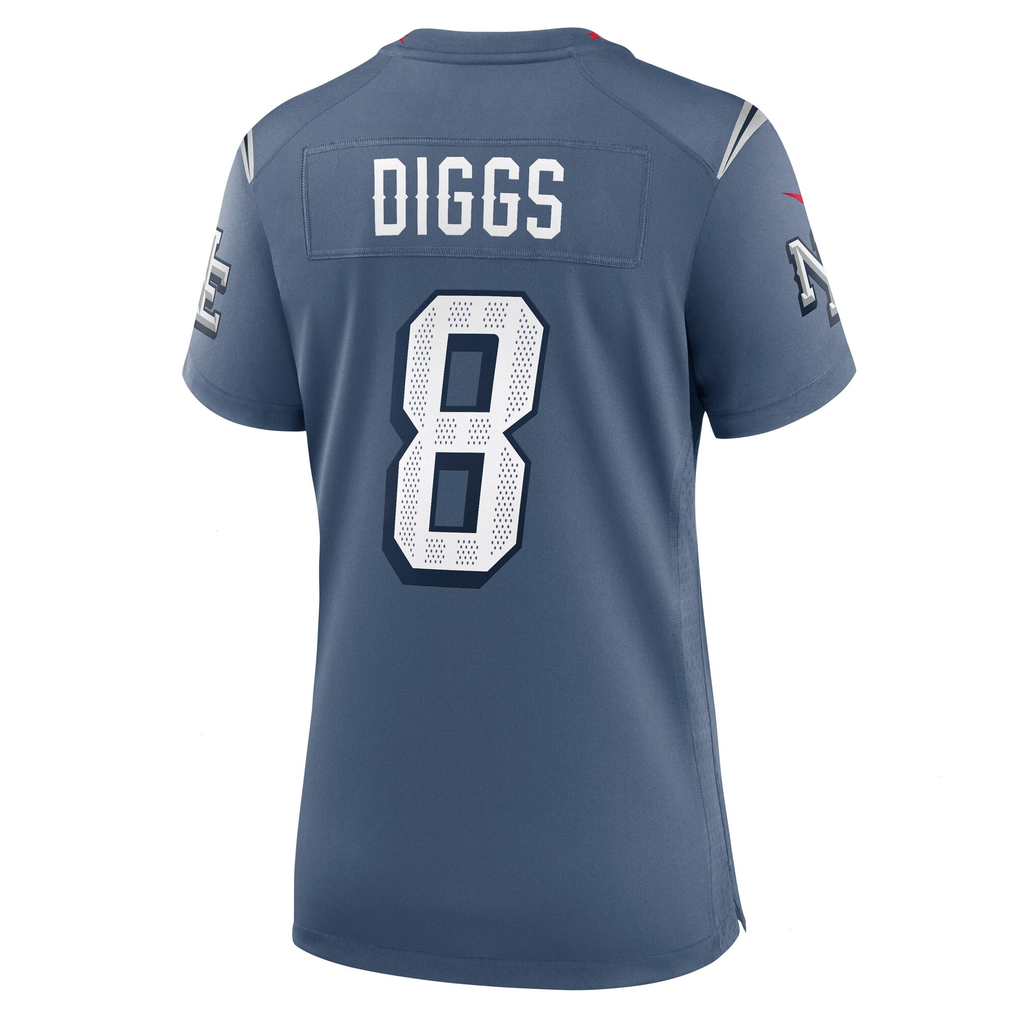 Women's New England Patriots Stefon Diggs Nike Storm Blue 2025 Rivalries Collection Game Jersey ...