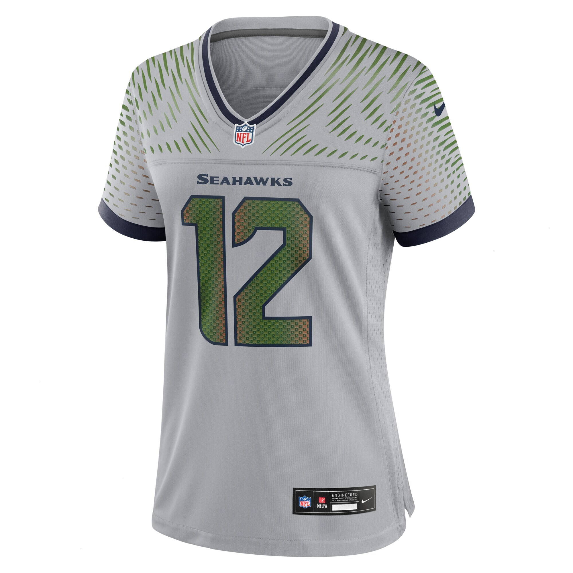Women's Seattle Seahawks 12s Nike Wolf Gray 2025 Rivalries Collection ...