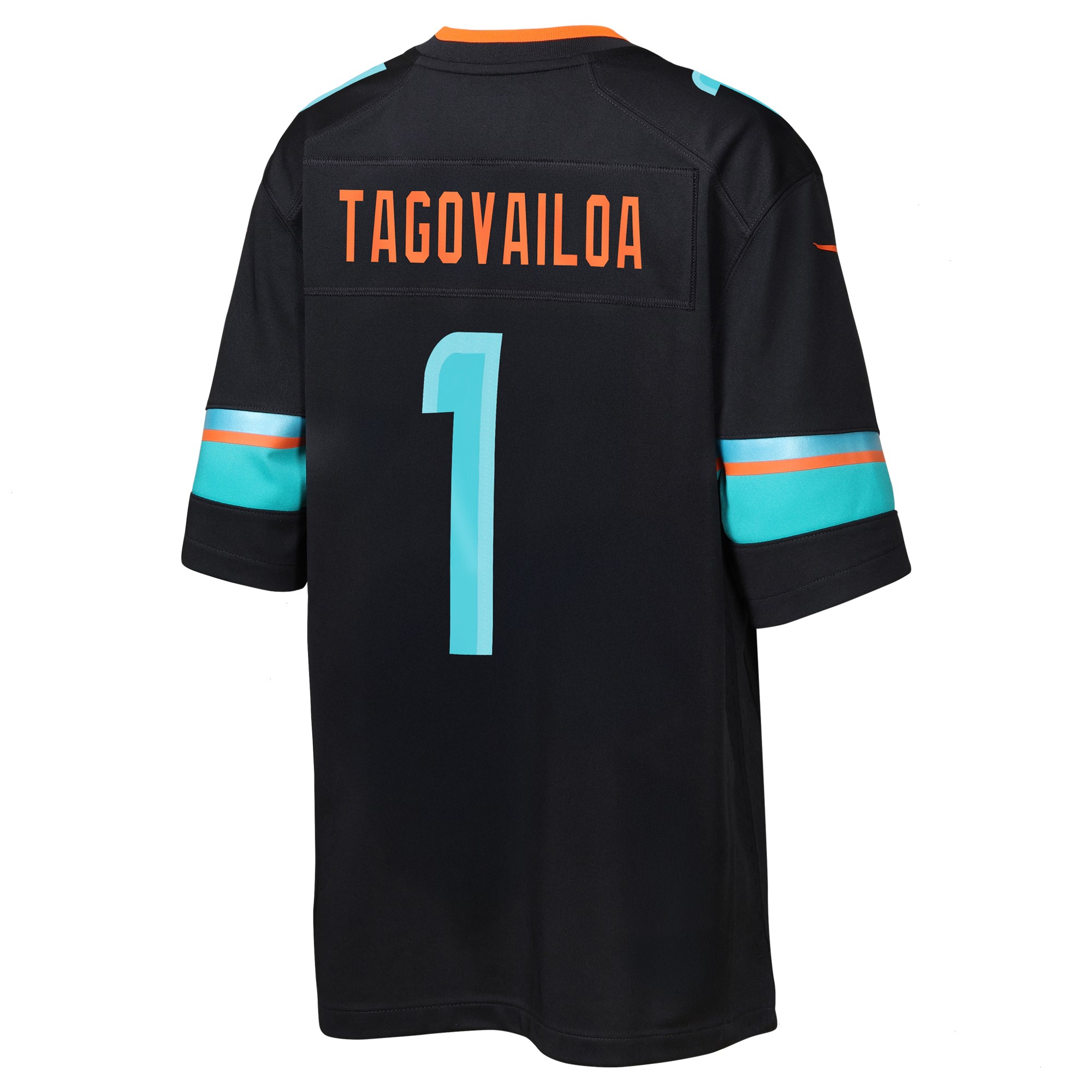 Youth Miami Dolphins Tua Tagovailoa Nike Pitch Blue 2025 Rivalries Collection Game Jersey - Bluefink